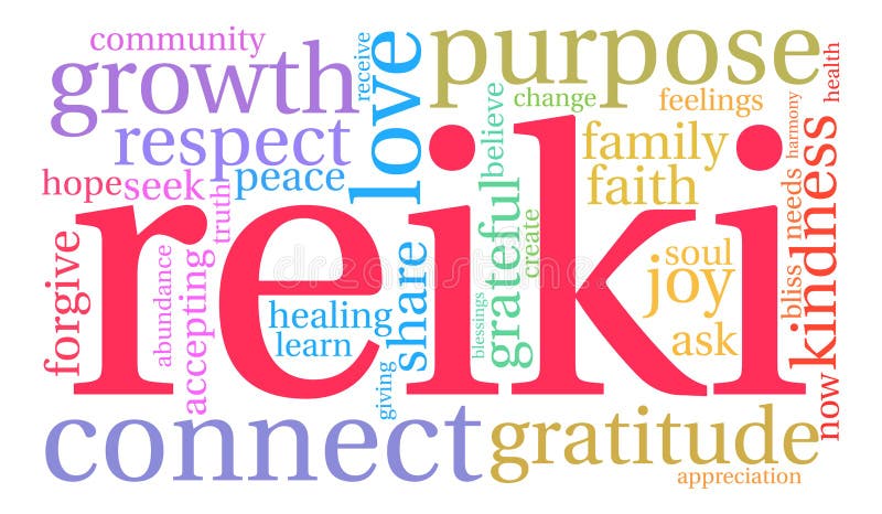 Reiki Word Cloud White Background Stock Illustrations – 531 Reiki Word ...