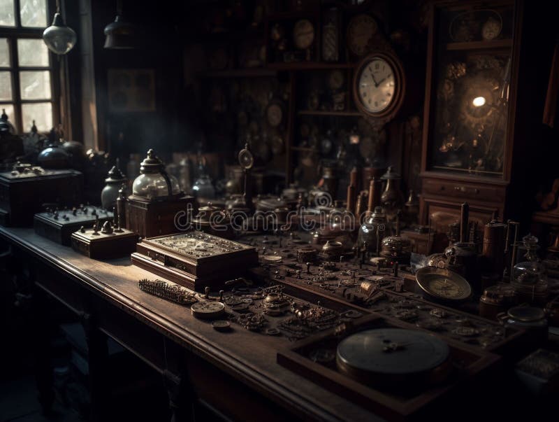 Reimagining Time: the Clockmaker S Dream Stock Illustration ...