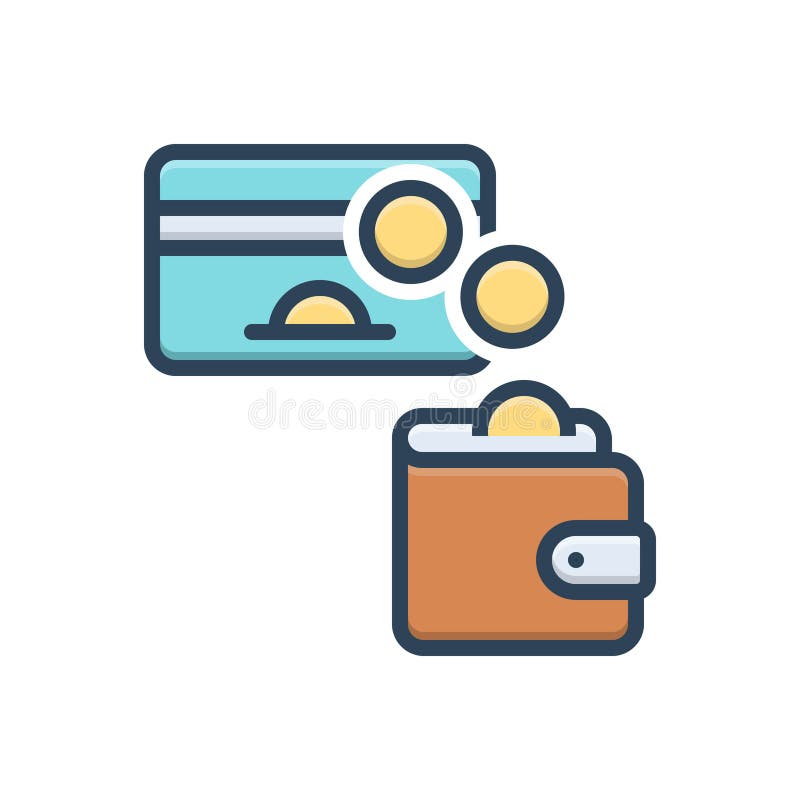Color Illustration Icon for Reimbursement, Payment and Income Stock ...