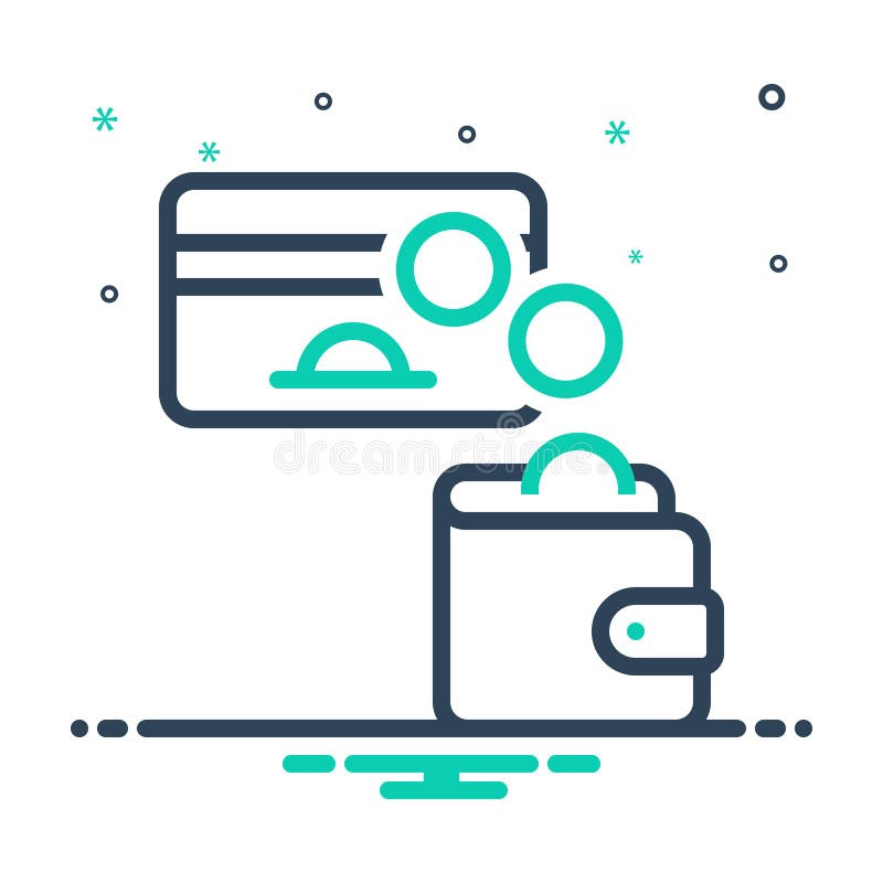 Mix Icon for Reimbursement, Payment and Income Stock Vector ...