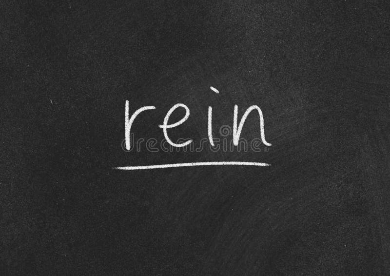 Rein stock photo. Image of rein, blackboard, chalkboard - 165979240
