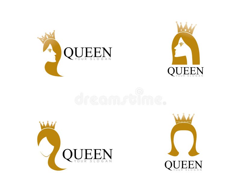 Reina De La Belleza Dorada Con El Logo De La Plantilla De La Corona ... Reina De La Belleza Dorada Con El Logo De La Plantilla De La Corona ...