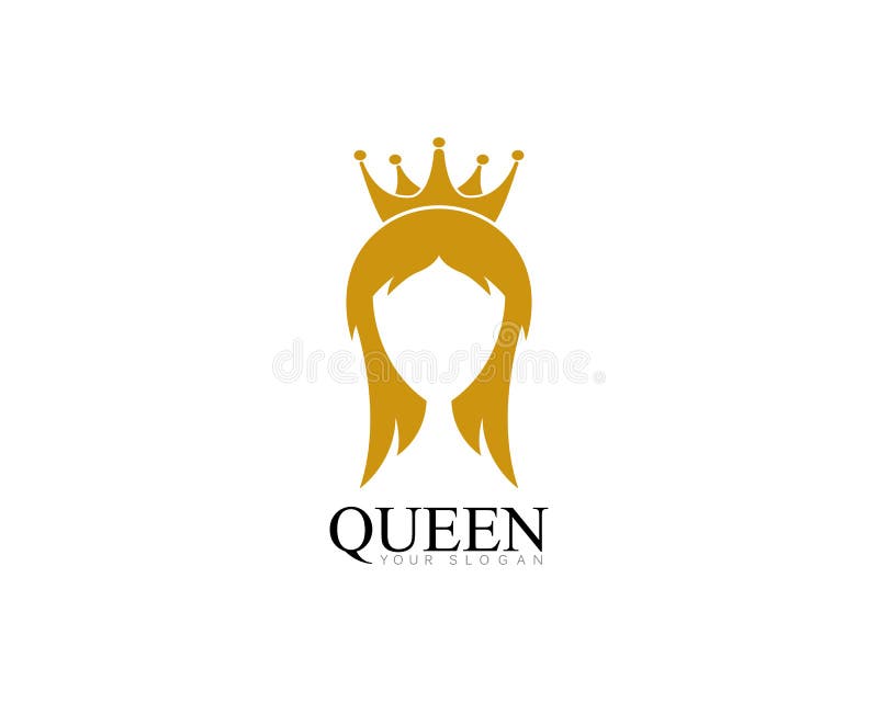 Reina De La Belleza Dorada Con El Logo De La Plantilla De La Corona ... Reina De La Belleza Dorada Con El Logo De La Plantilla De La Corona ...