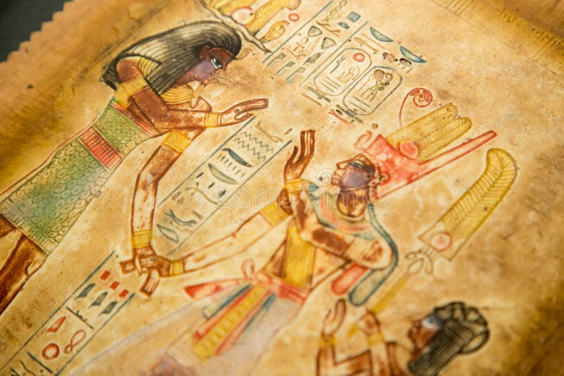 Papiro Egipcio Antiguo Reina Egipcia Cleopatra Fotos de stock - Fotos ...