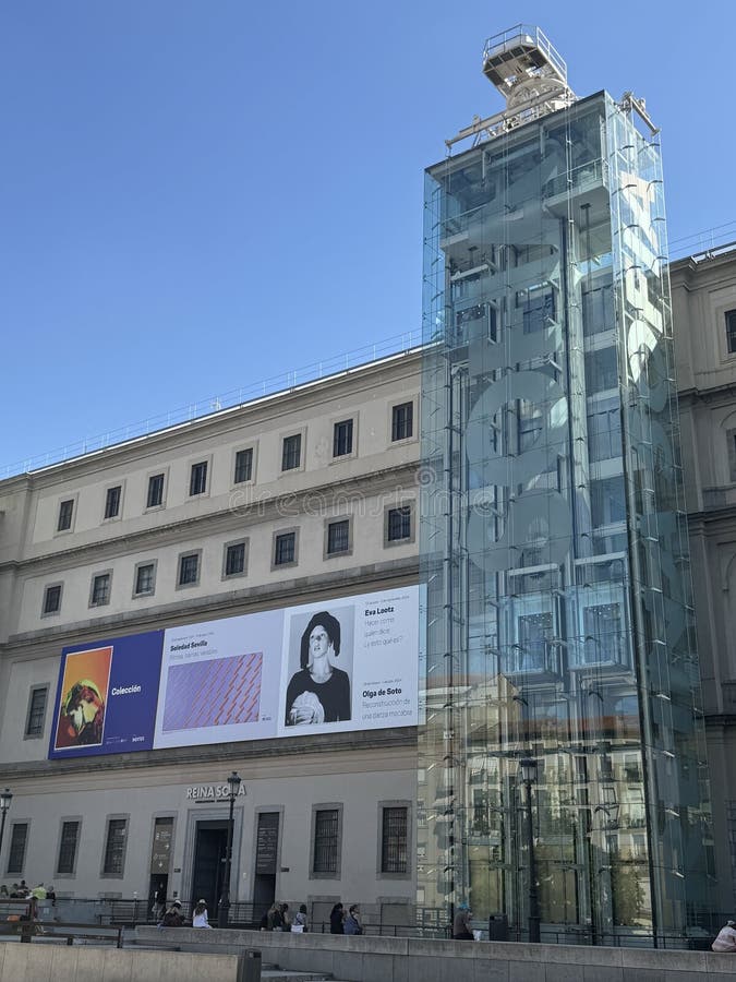 Reina Sofia Museum in Madrid, Spain Editorial Stock Photo - Image of historical, facade: 332982273