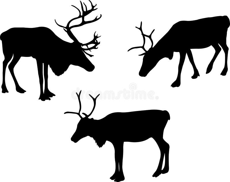 Reindeer Side View Stock Illustrations – 478 Reindeer Side View Stock ...