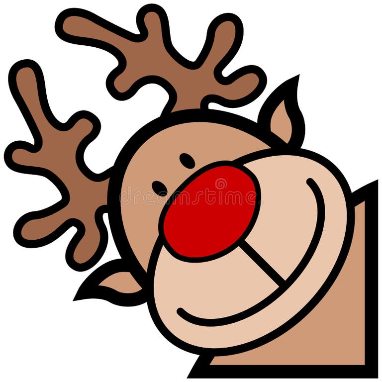 Reindeer Cartoon Face Stock Illustrations – 8,560 Reindeer Cartoon Face ...