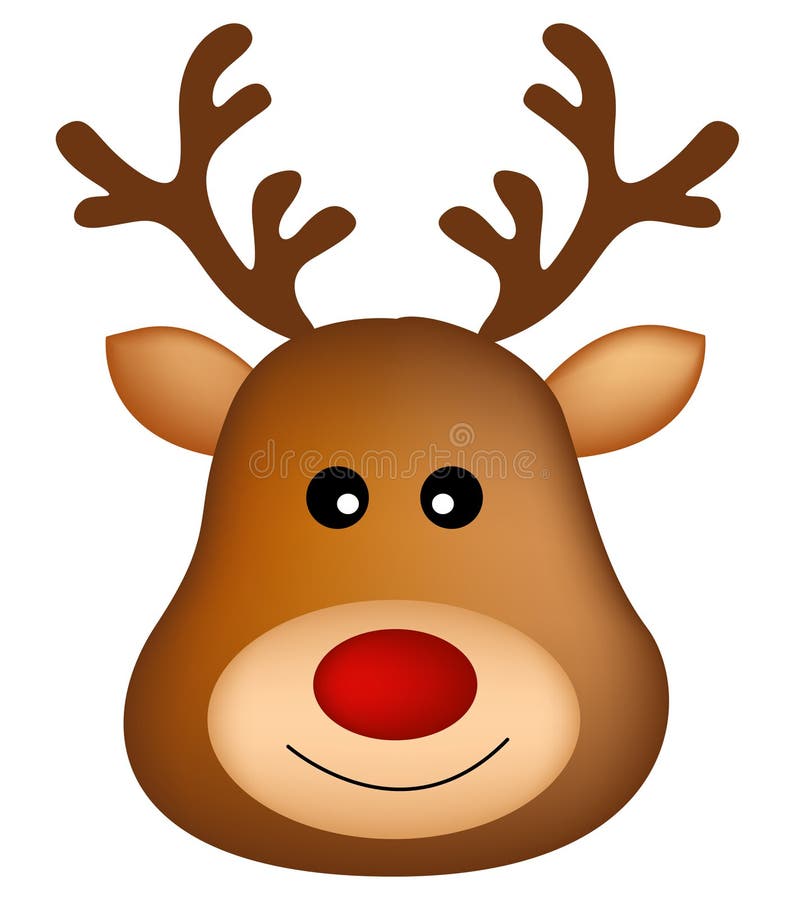 Rudolph Head Clipart