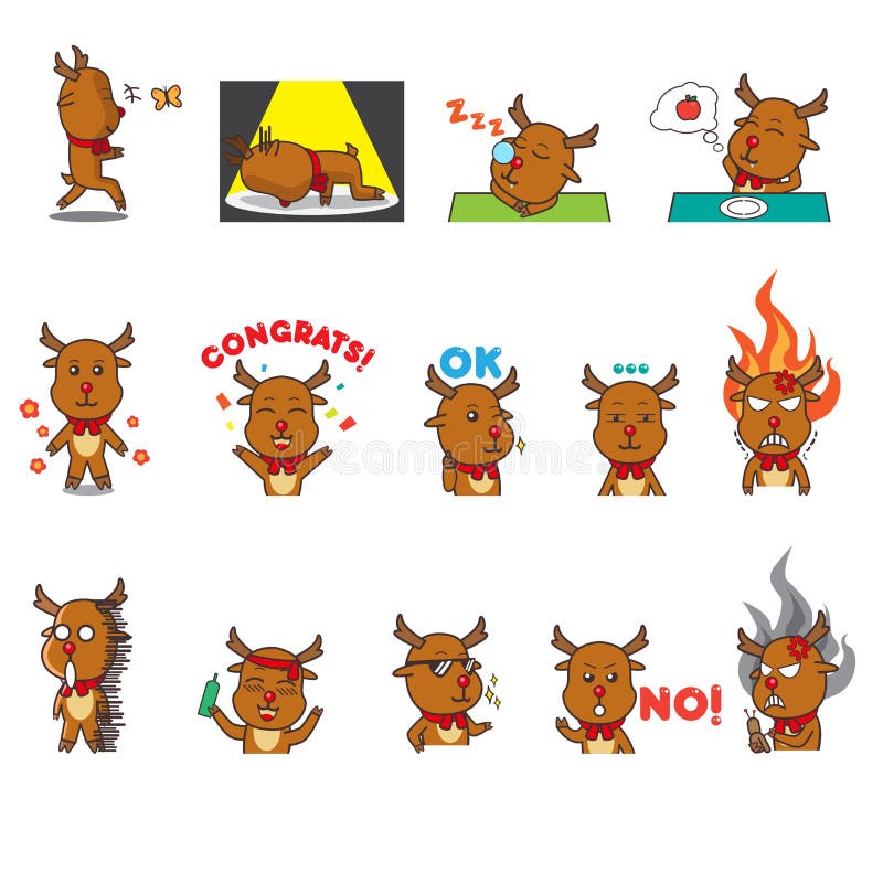 Angry Reindeer Stock Illustrations – 344 Angry Reindeer Stock ...