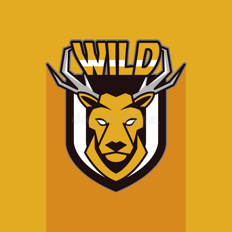 Reindeer Word Shape Design with Text. Stock Illustration - Illustration ...