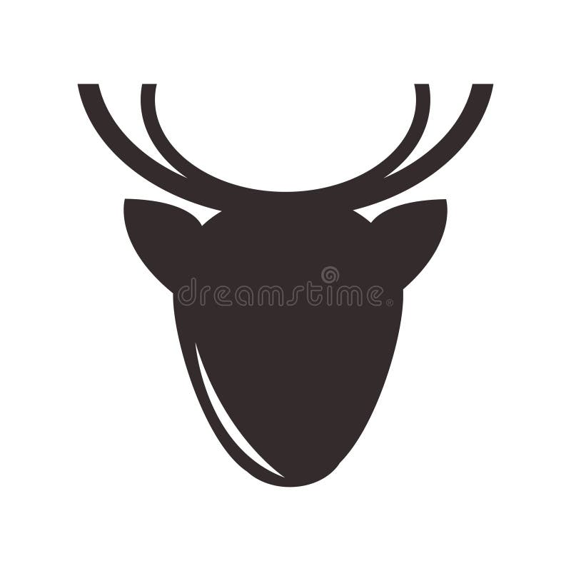 Reindeer Head. Vector Illustration Decorative Design Stock Vector ...
