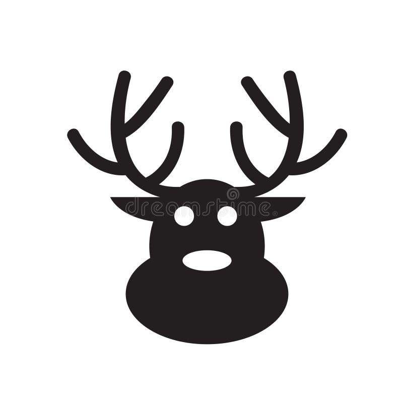 Reindeer Head. Vector Illustration Decorative Design Stock Vector ...