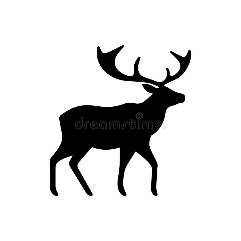 Reindeer Icon - Simple Vector Illustration Stock Vector - Illustration ...