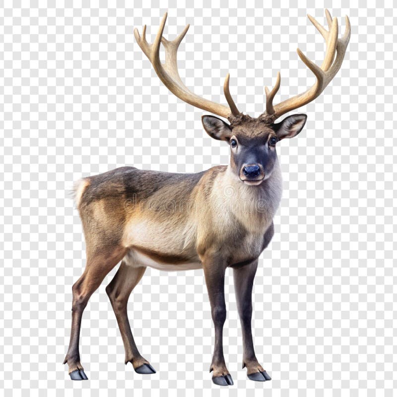 Reindeer Transparent Background Stock Illustration - Illustration of ...