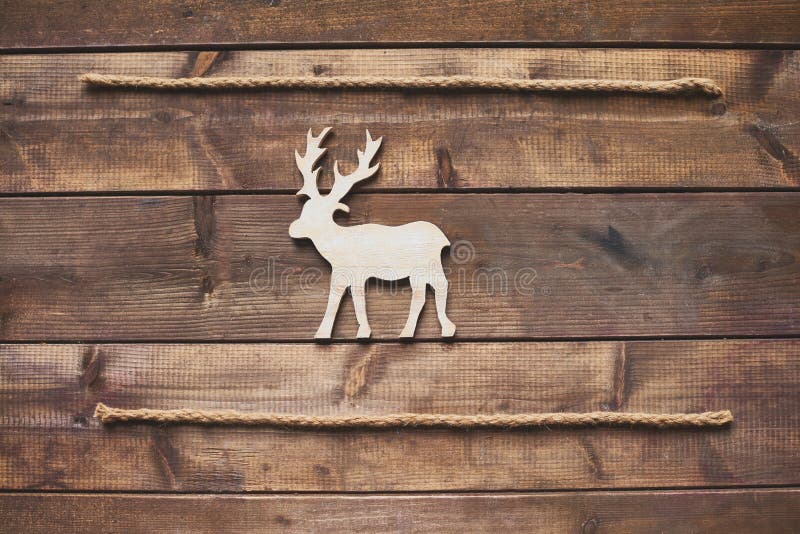 Reindeer between ropes stock photo. Image of symbol, christmas - 60104450