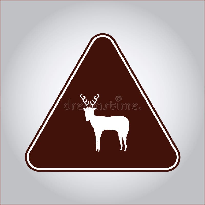 Reindeer Sign stock vector. Illustration of cartoon, animal - 13191004