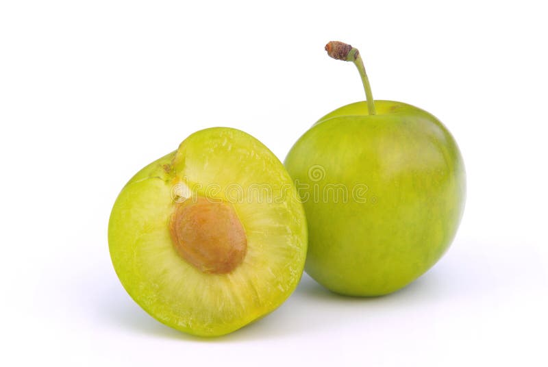 Reine-claude rouge photo stock. Image du trois, rouge - 26467600