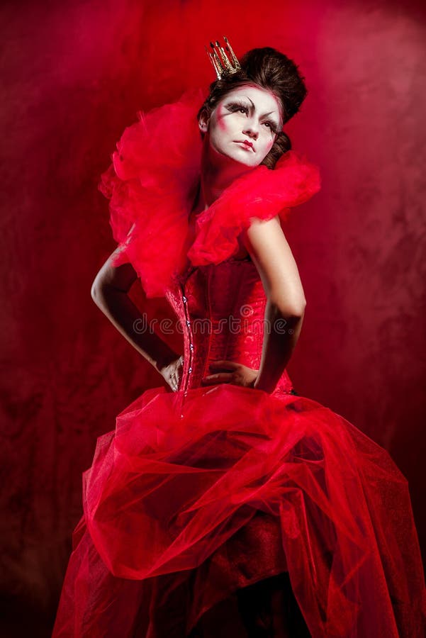 Reine rouge photo stock. Image du robe, alice, imagination - 58026958