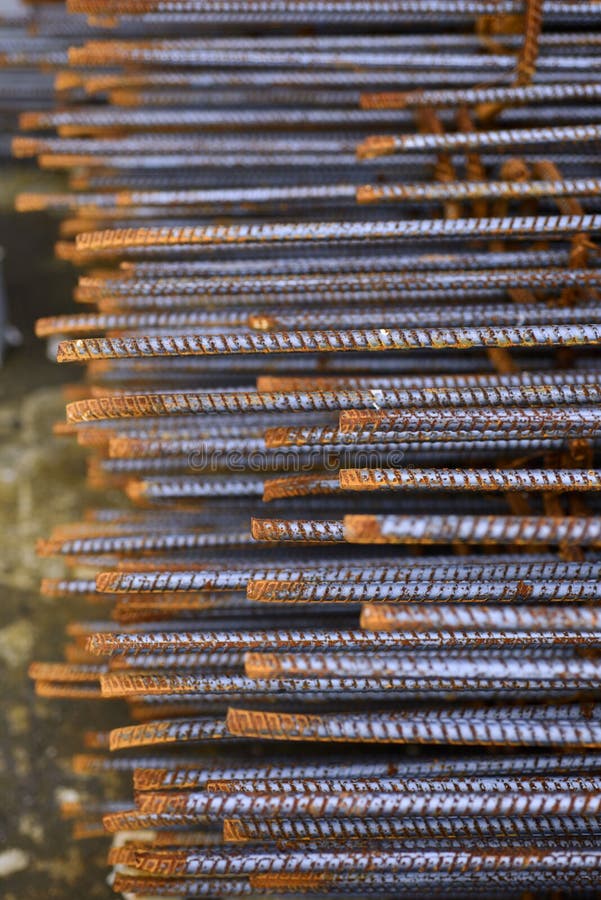 Reinforce steel iron rod stock image. Image of building - 37741675