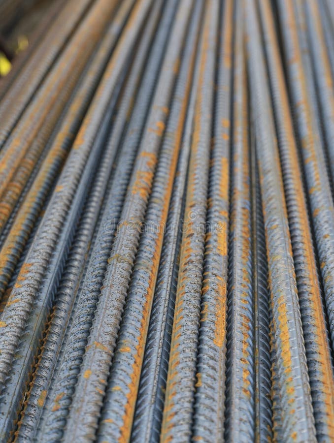 Reinforce steel iron rod stock image. Image of reinforcement - 143288427