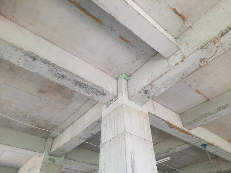 Reinforced Concrete Beam and Column Structure Stock Photo - Image of ...