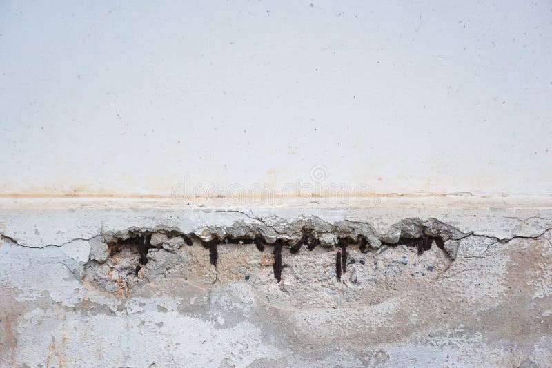 Deterioration and Damage of Concrete Structures Stock Image - Image of ...