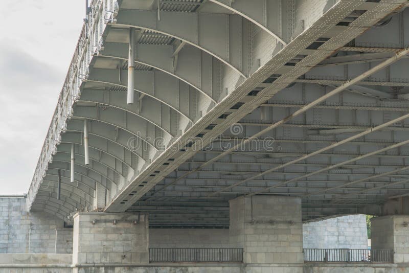 Reinforced concrete bridge stock image. Image of stone - 157715931