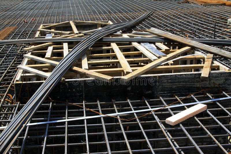 Reinforced Concrete Casting Framework Stock Photo - Image of design ...