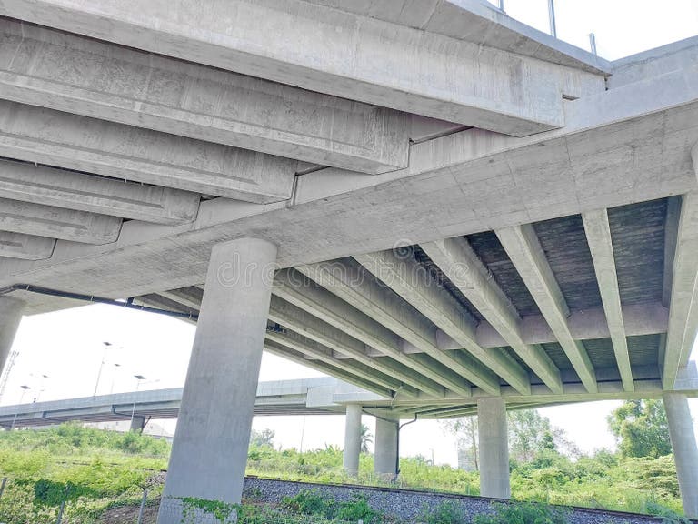 Reinforced Concrete Elevated U-turn Road Structure Stock Photo - Image ...