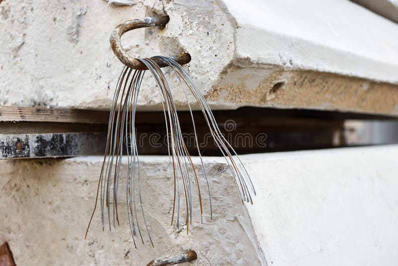 Reinforced Concrete Floor Slabs are Stored at the Construction Site ...