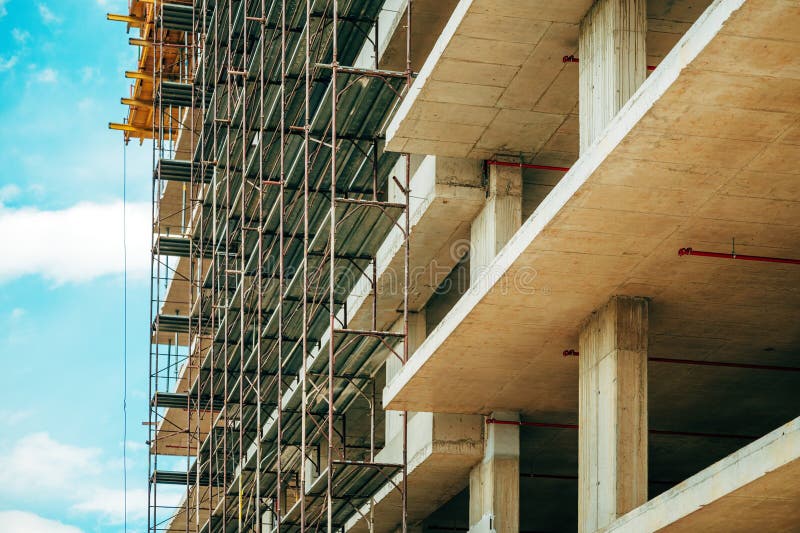 Reinforced Concrete Frame High-rise Building Stock Photo - Image of ...