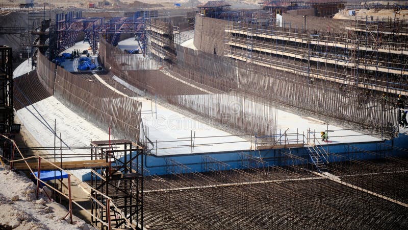 Industrial Construction Site Editorial Stock Photo - Image of ...