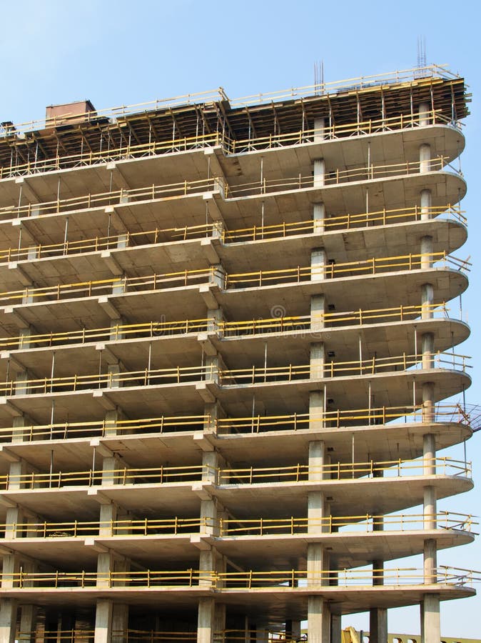 Reinforced Concrete Frame Building Stock Image - Image of frame, high ... Reinforced Concrete Frame Building Stock Image - Image of frame, high ...