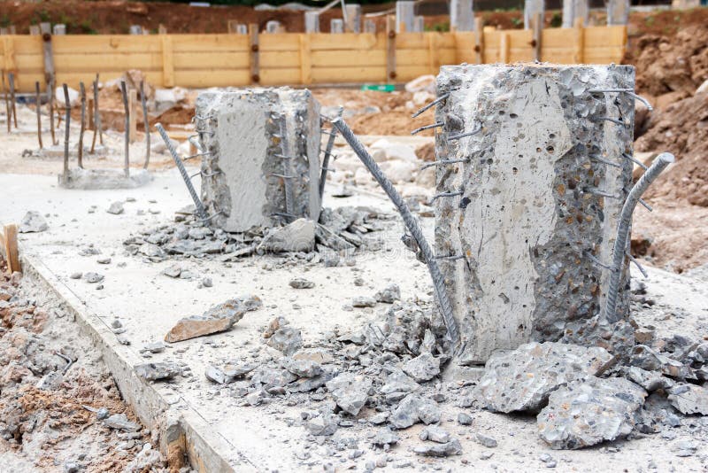 Materials for Construction. Concrete Base of the Building Stock Image ...