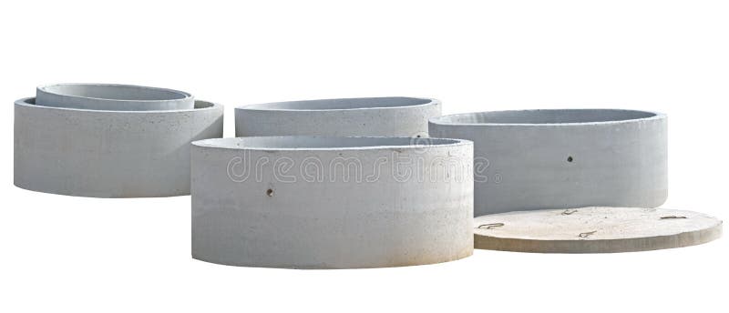 Reinforced Concrete Ring for the Well and Sewer Stock Photo - Image of ...