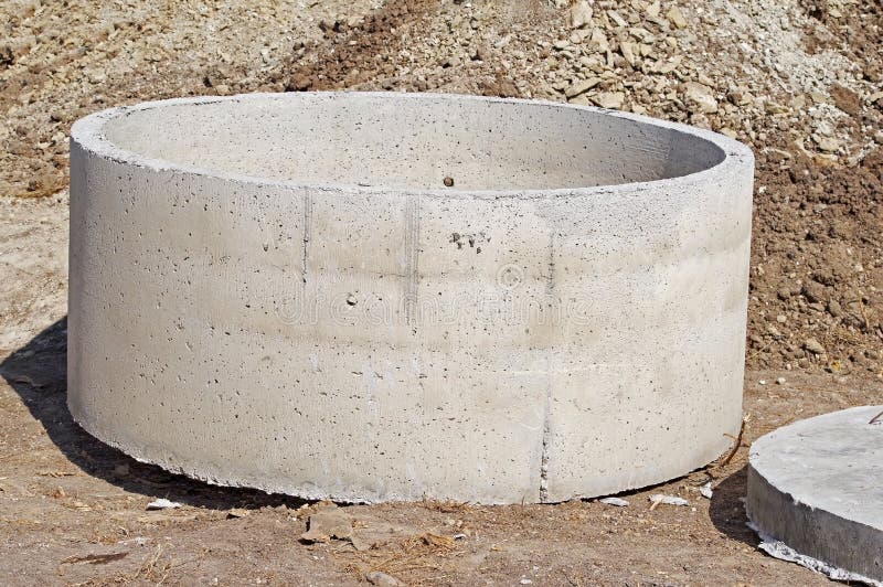 Ring for Overlapping Wells of the Drainage System Stock Image - Image ...