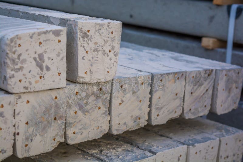 Reinforced concrete stakes stock photo. Image of outdoors - 171822786