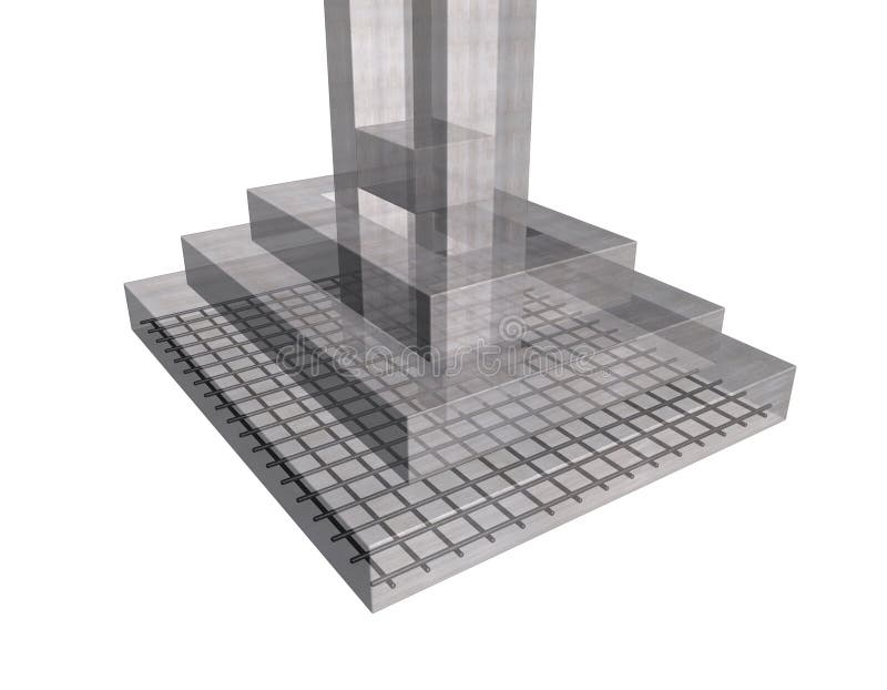 Reinforced Concrete Structure Stock Illustration - Illustration of ...