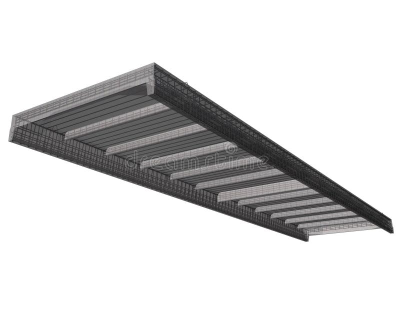 Reinforced Concrete Structure Stock Illustration - Illustration of ...