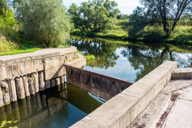 Reinforced Concrete Structure of the Water Intake on the River Stock ...