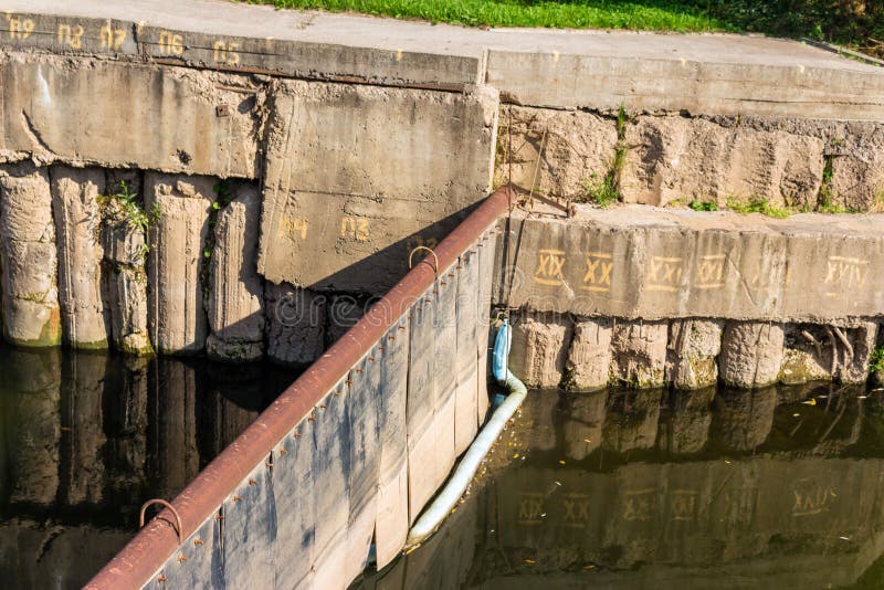 Reinforced Concrete Structure of the Water Intake on the River Stock ...