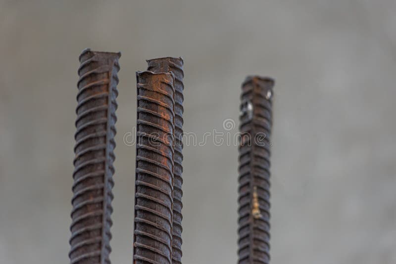 Reinforced Metal Rods, Soft Focus Stock Image - Image of stone ...