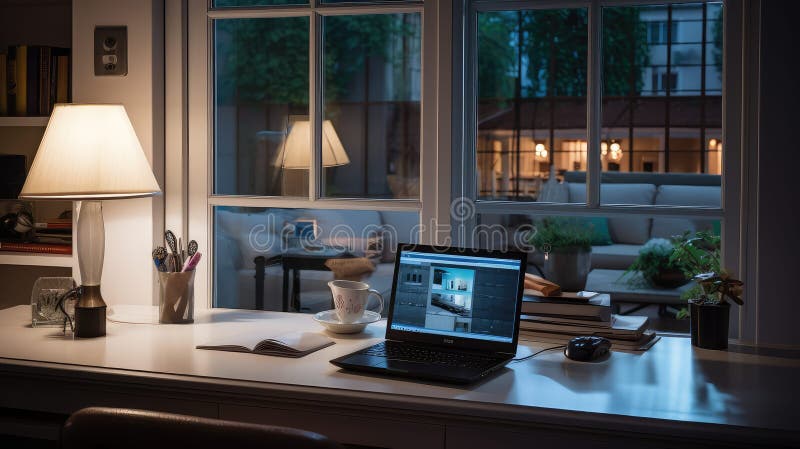 Reinforced Secure Home Office Stock Illustration - Illustration of ...