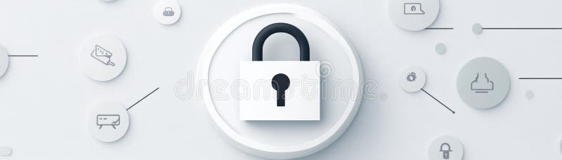 Reinforced Security, a Sturdy Lock on Wall with Multiple Icons for ...