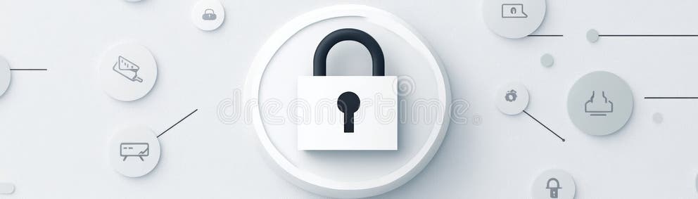Reinforced Security, a Sturdy Lock on Wall with Multiple Icons for ...