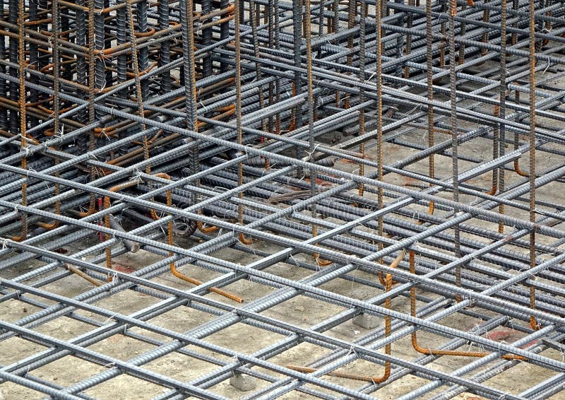 Reinforced Steel Bars stock image. Image of steel, cross - 60200529