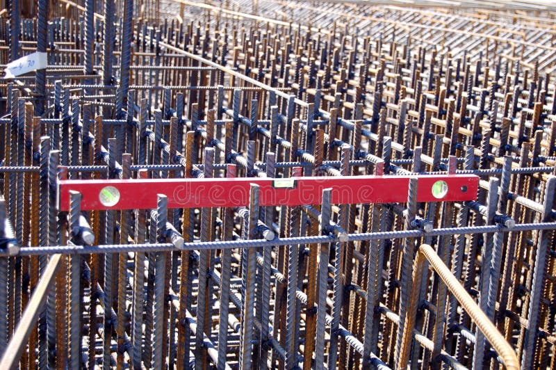 Steel Rods Of The Foundation Stock Photo - Image of mesh, rebar: 2580292