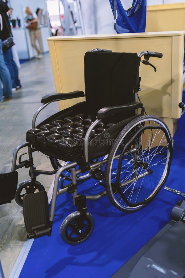 Reinforced Wheelchair with Brake Keys for Assistant Stock Image - Image ...