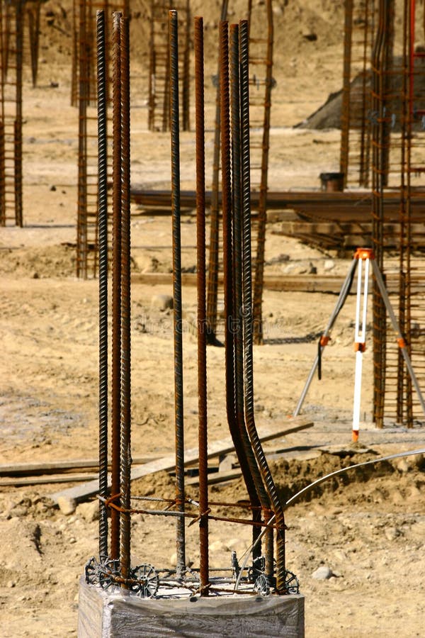 Reinforcement bar stock photo. Image of iron, group, rusty - 21482396