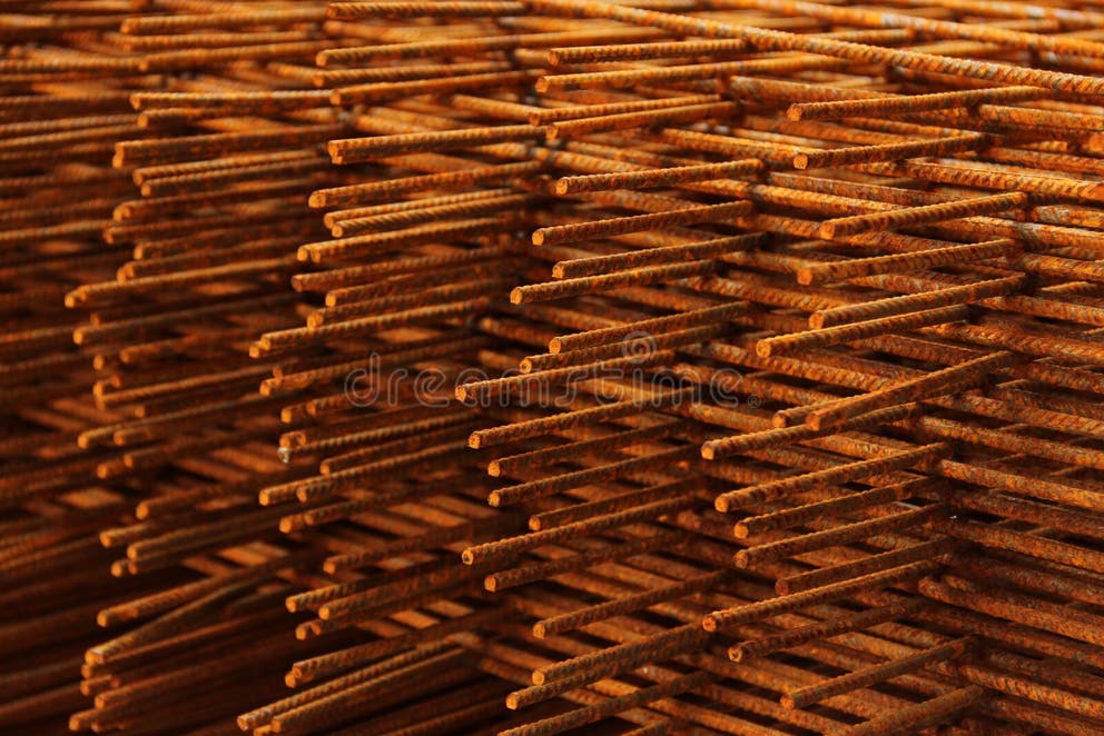 Reinforcement Bars - Background Stock Image - Image of corrosion ...